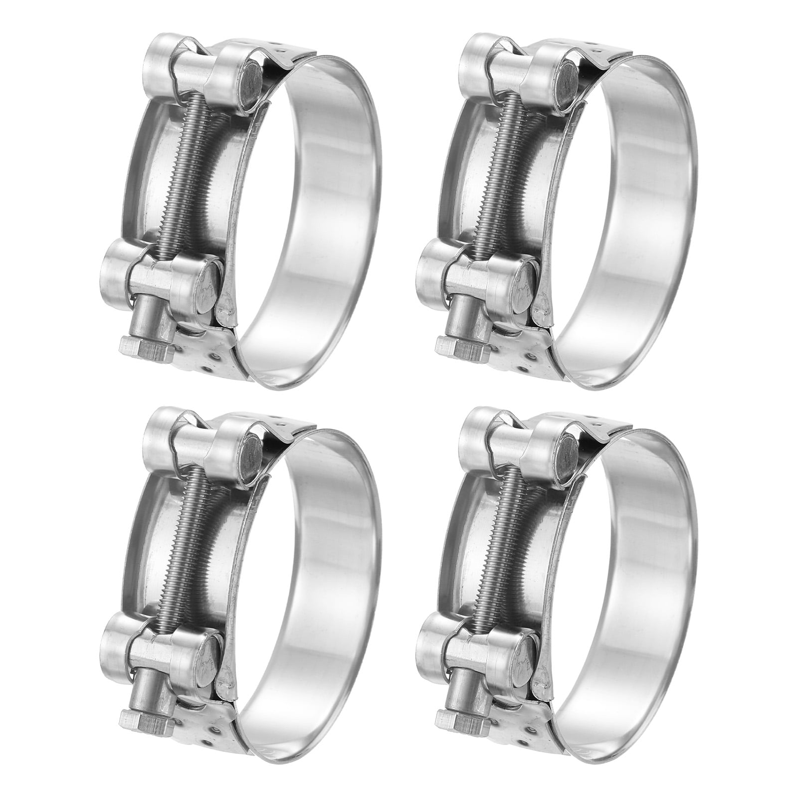 Uxcell T-Bolt Hose Clamp 4Pack 64-67mm 201 Stainless Steel Intake ...
