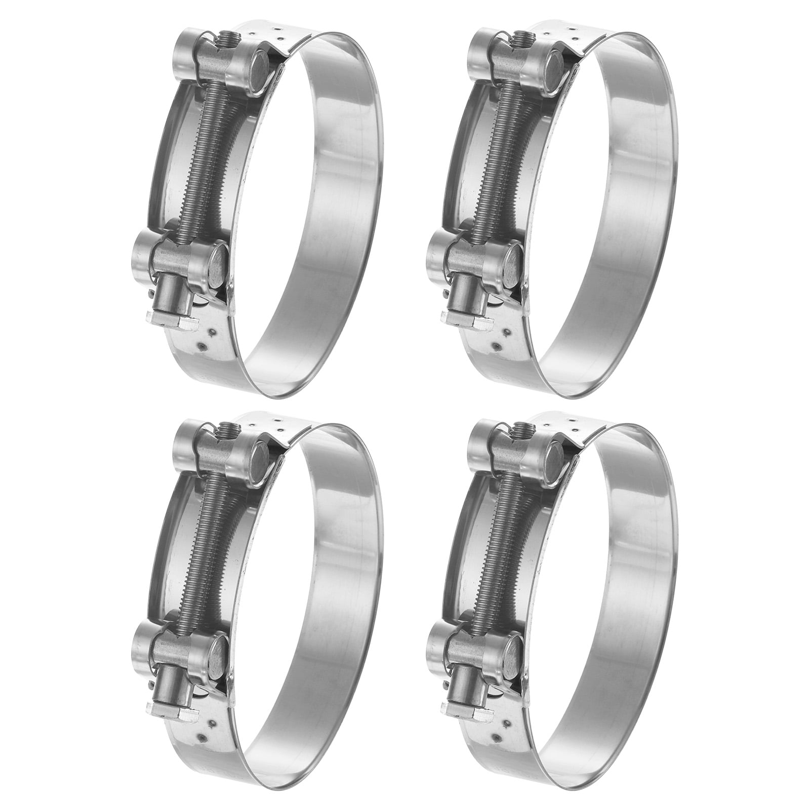Uxcell T-Bolt Hose Clamp 4Pack 98-103mm 201 Stainless Steel Intake ...