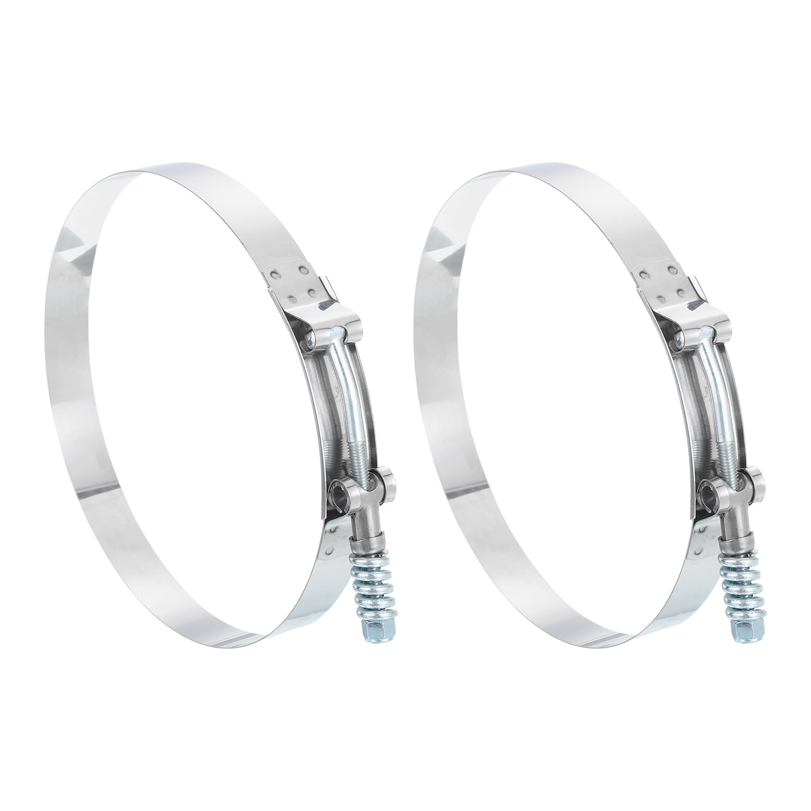 Uxcell T-Bolt Hose Clamps 2Pack 157-165mm 201 Stainless Steel Intake ...