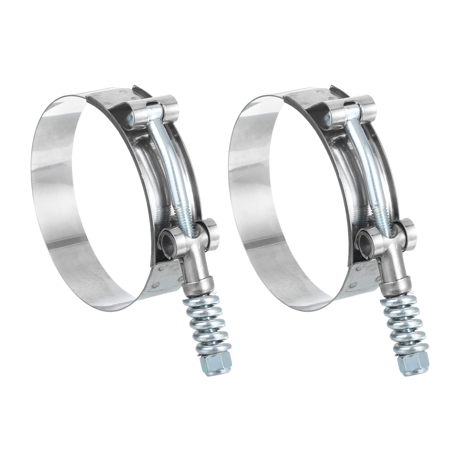Uxcell T-Bolt Hose Clamps 2Pack 75-83mm 201 Stainless Steel Intake ...