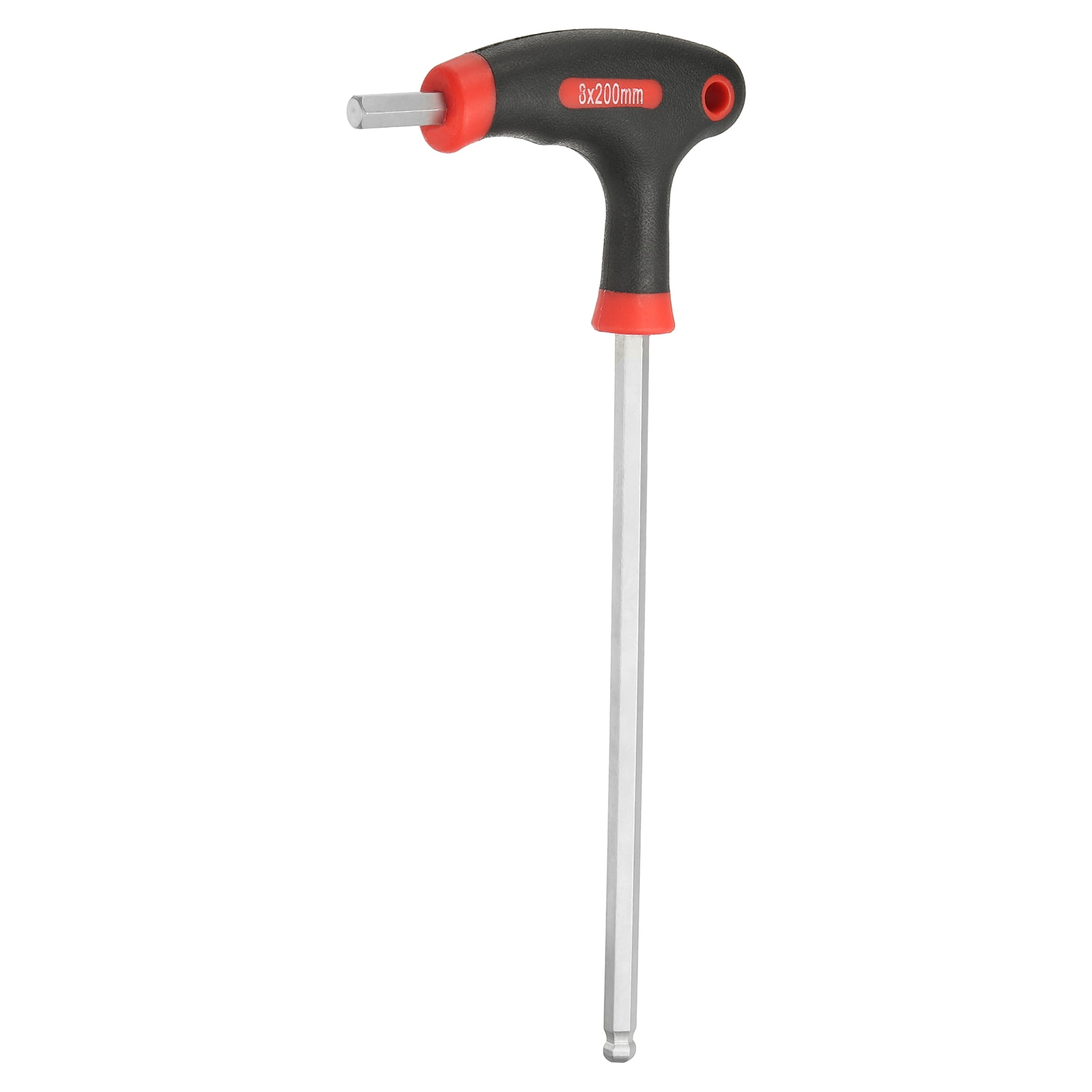 Uxcell T-Handle Ball End Hex Key Wrench 8mm Metric 281mm Length Extra ...