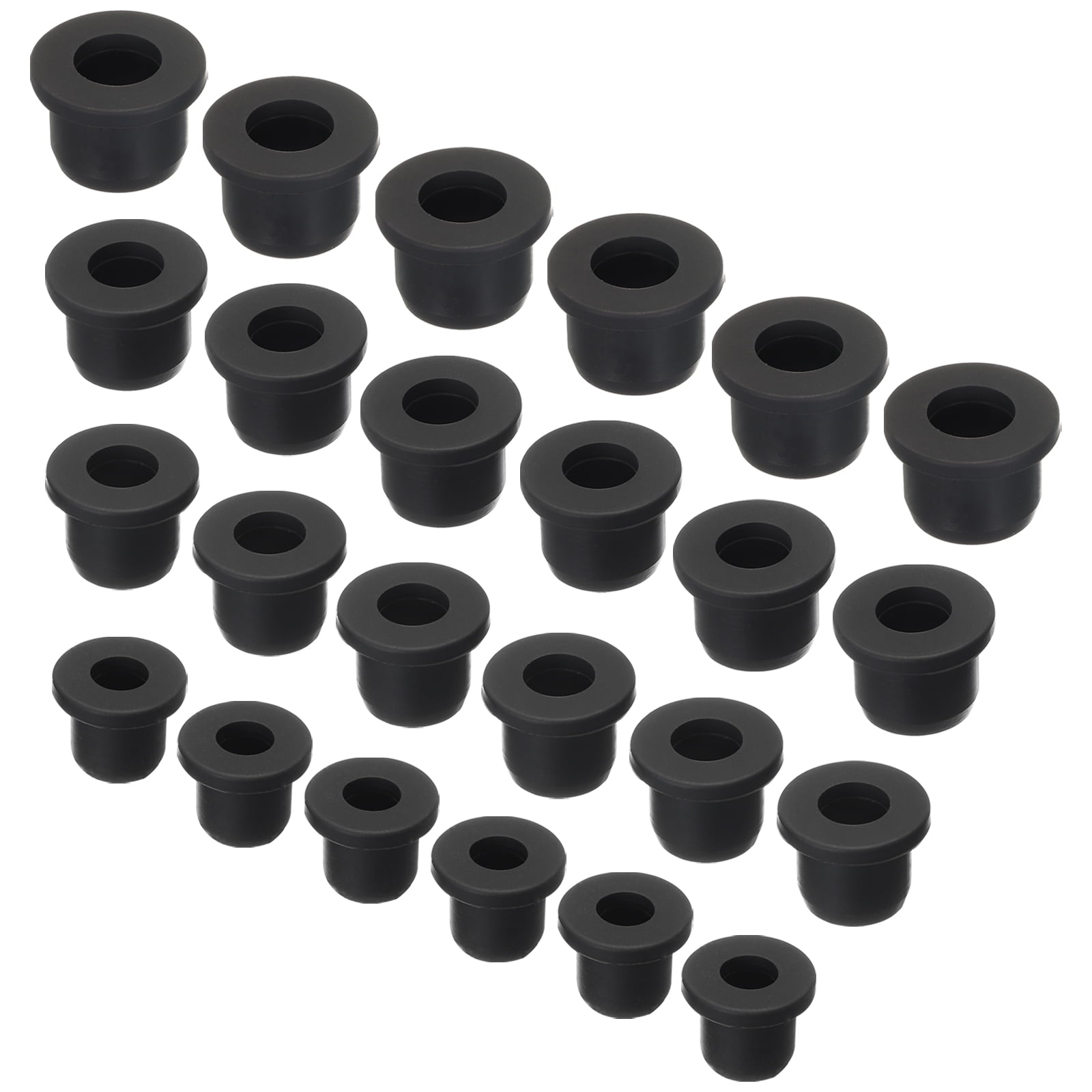Uxcell T Shape Rubber Grommet Mount Dia 11mm/10mm/12mm/13mm,ID 7mm/6mm ...