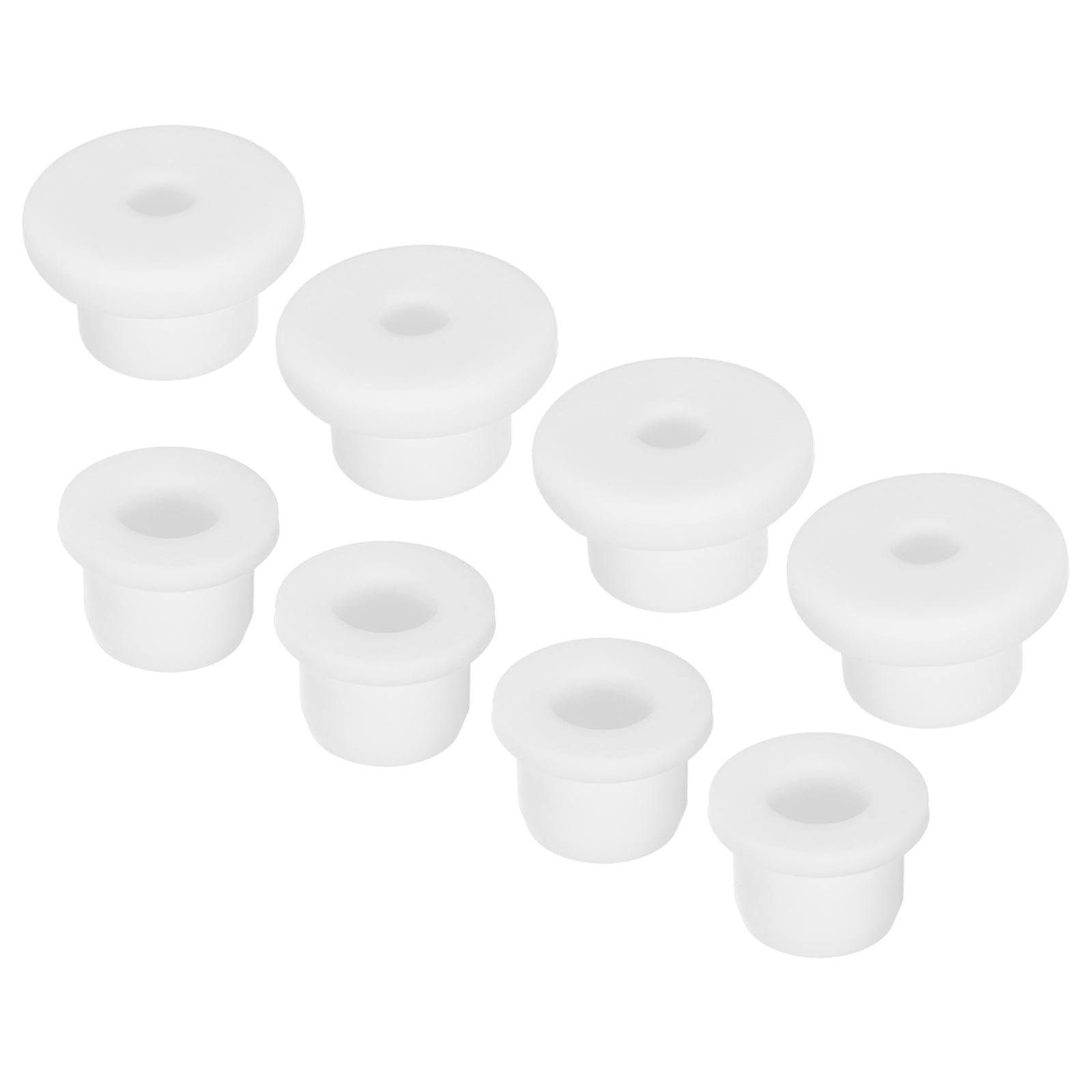 Uxcell T Shape Rubber Grommet Mount Dia 14mm/15mm,ID 9mm/6mm White Seal ...