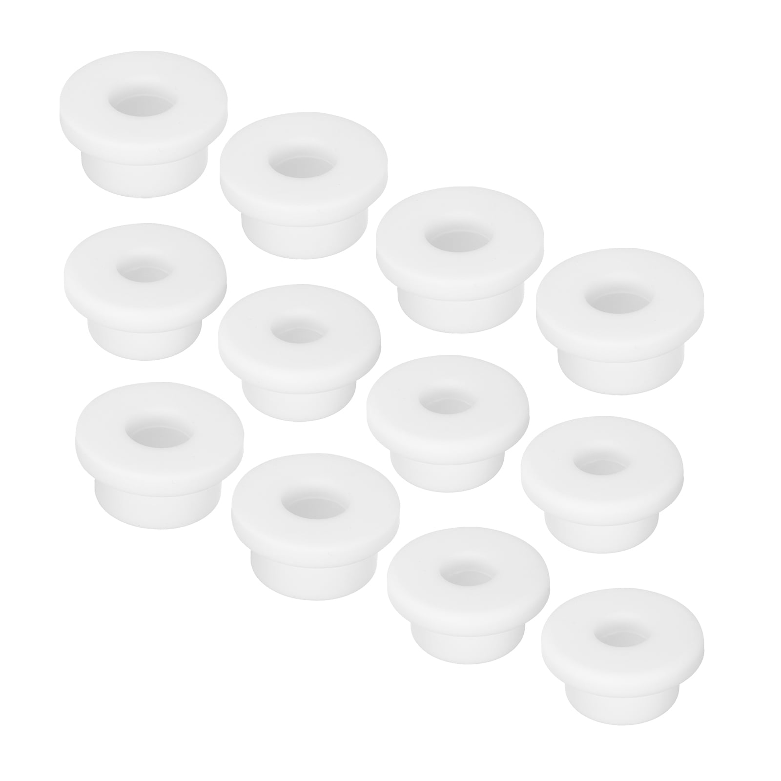 Uxcell T Shape Rubber Grommet Mount Dia 20mm/22mm,ID 10mm/12mm White ...