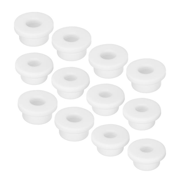 Uxcell T Shape Rubber Grommet Mount Dia 20mm/22mm,ID 10mm/12mm White ...