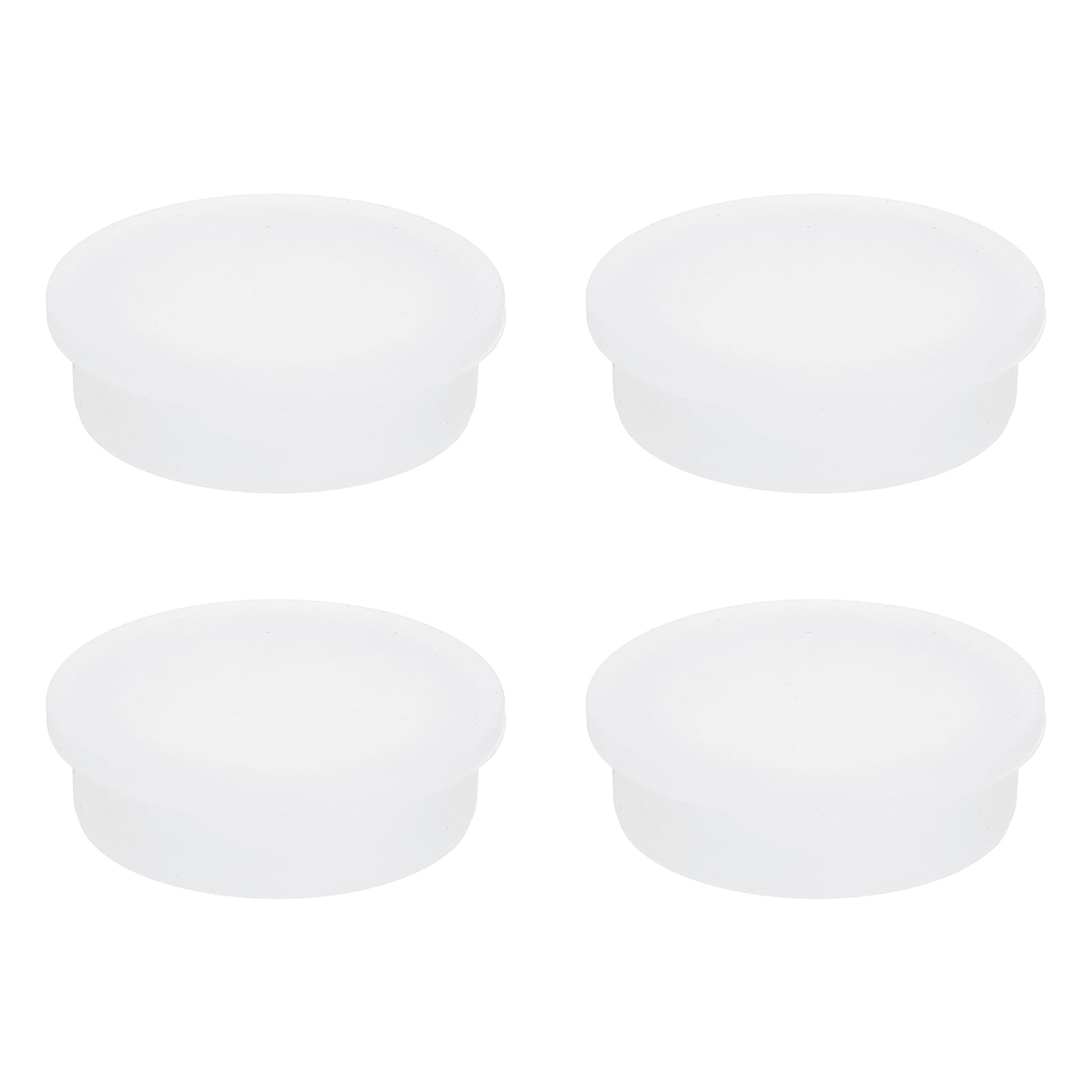 Uxcell T-Shaped Silicone Rubber Hollow Plug for 49 to 51mm Hole White 4 ...