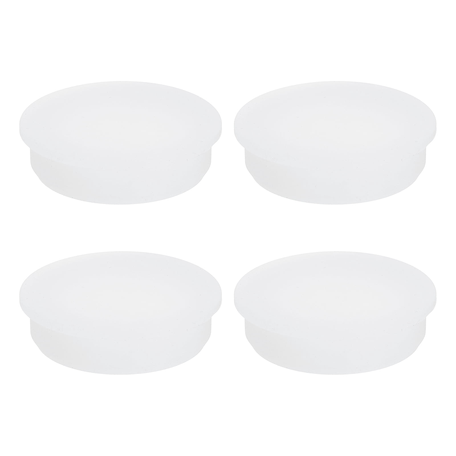 Uxcell T-Shaped Silicone Rubber Hollow Plug for 59 to 61mm Hole White 4 ...