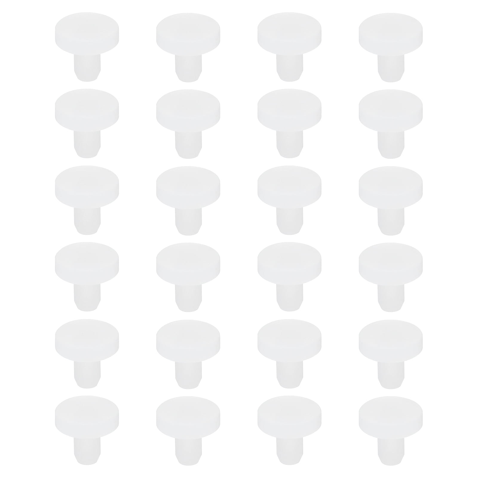 Uxcell T-Shaped Silicone Rubber Solid Plug for 4.85 to 4.95mm Hole ...