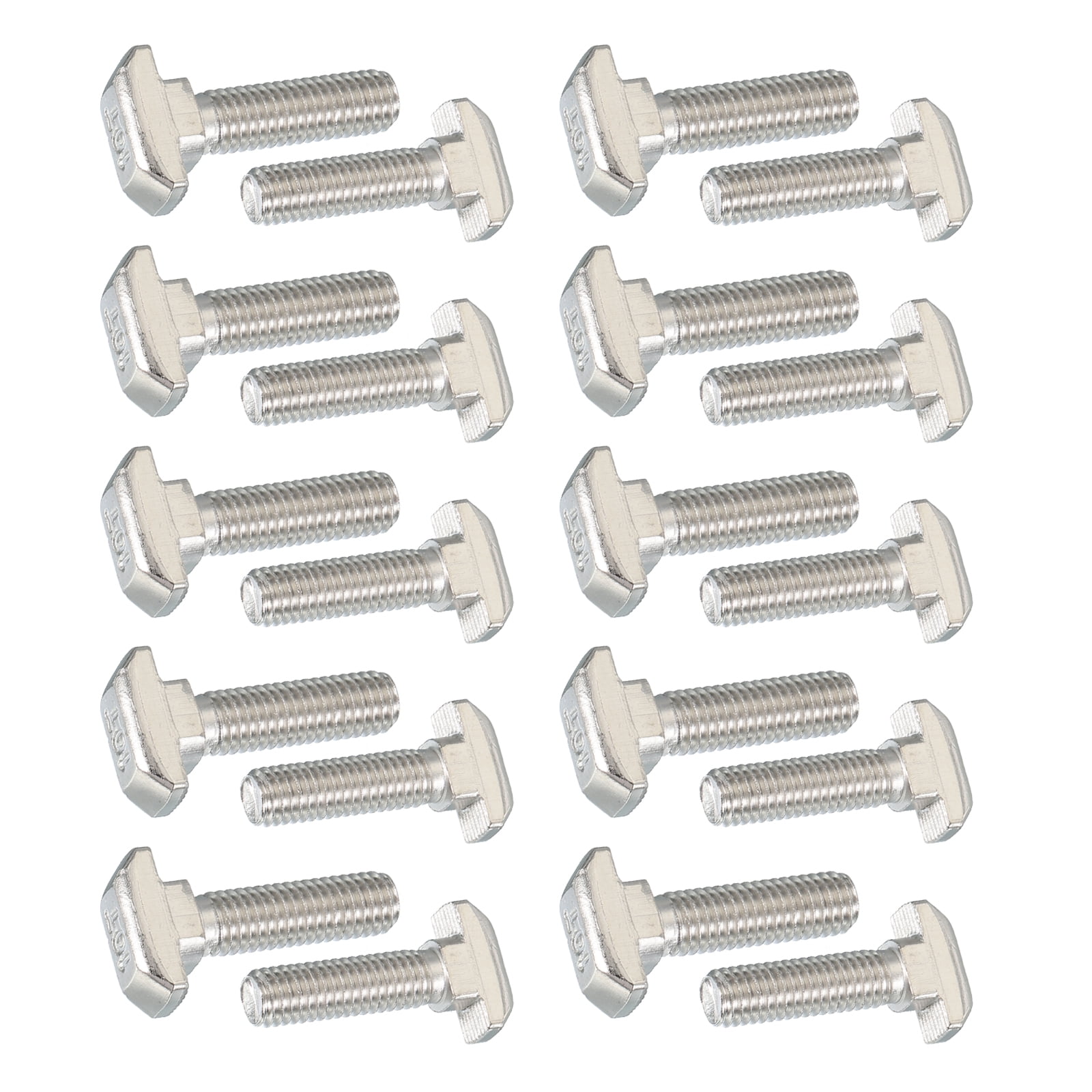 Uxcell T-Slot Bolts, Drop-in Bolt Hammer Head T-Bolt Standard Sliding ...