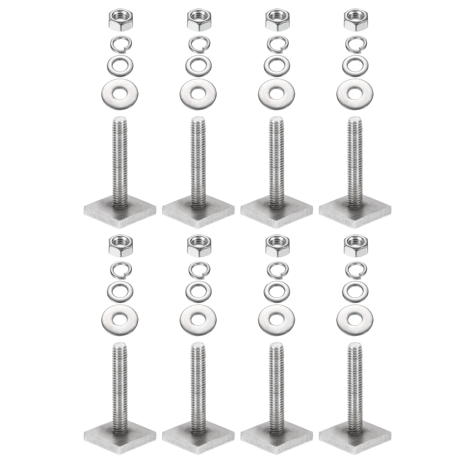 Uxcell T Slot Bolts M6 x 35mm Square Head T Bolts for Roof Rack 8 Set ...