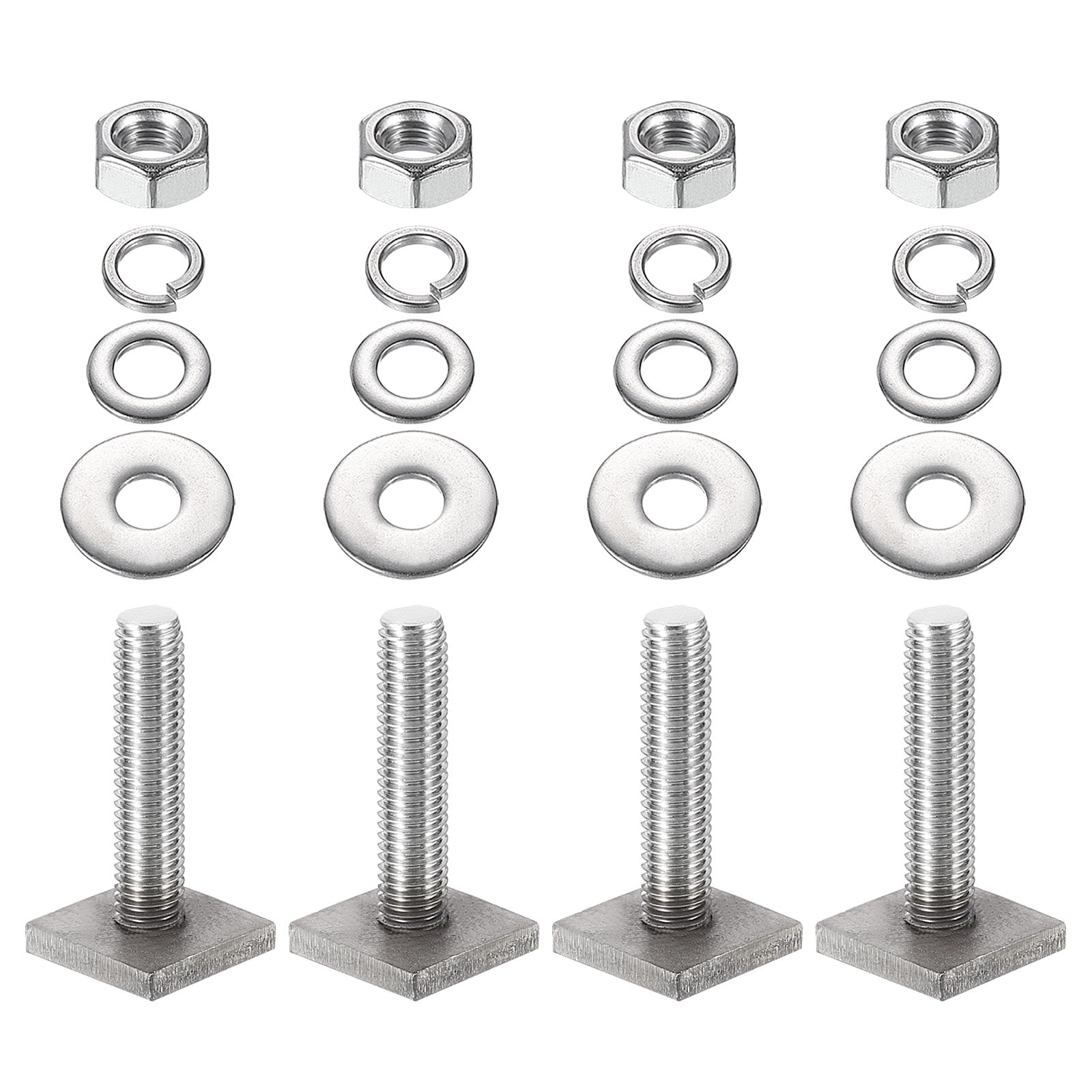 Uxcell T Slot Bolts M8 x 35mm Square Head T Bolts for Roof Rack 4 Set ...