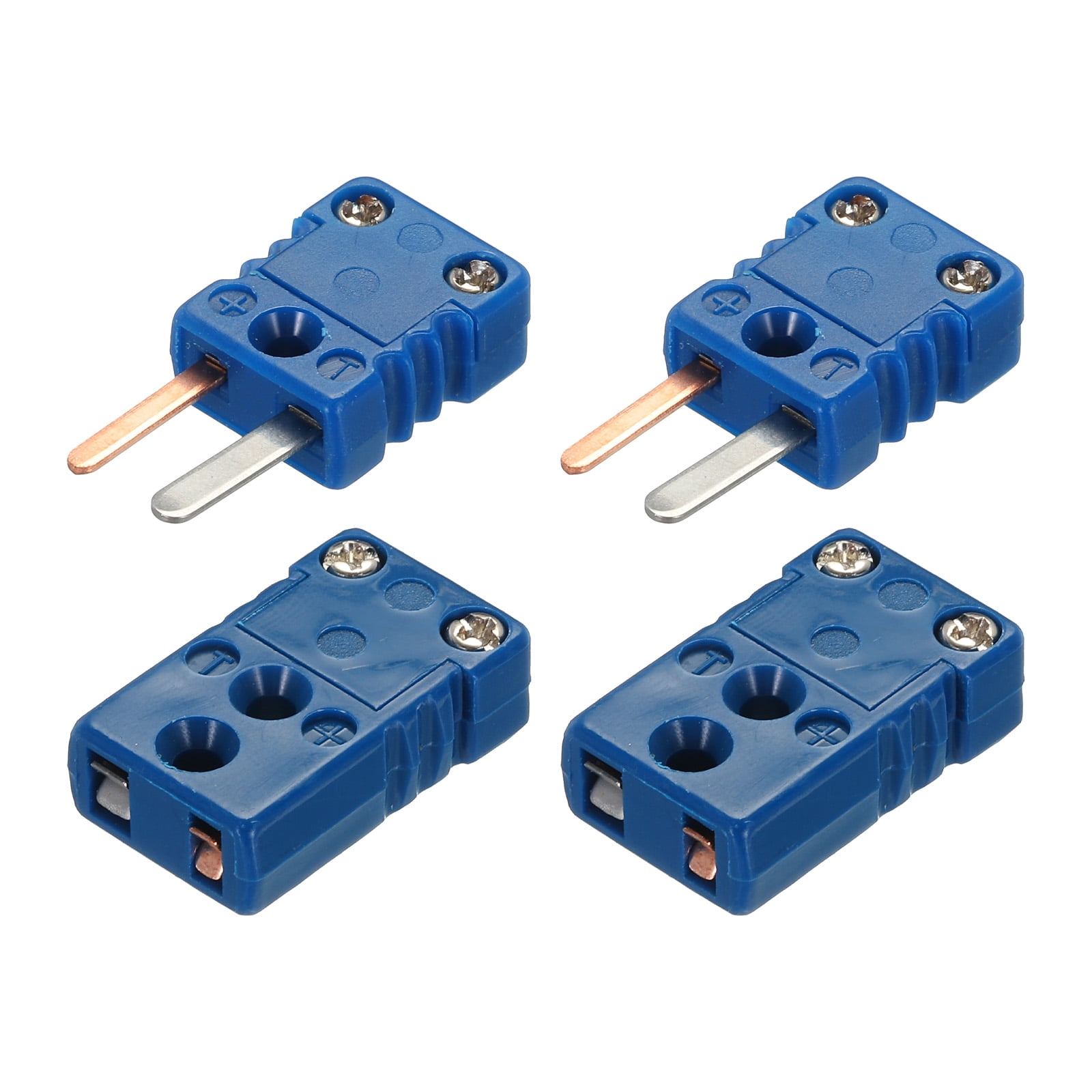 Uxcell T Type Thermocouple Wire Connectors Female Male Plug Adapter ...