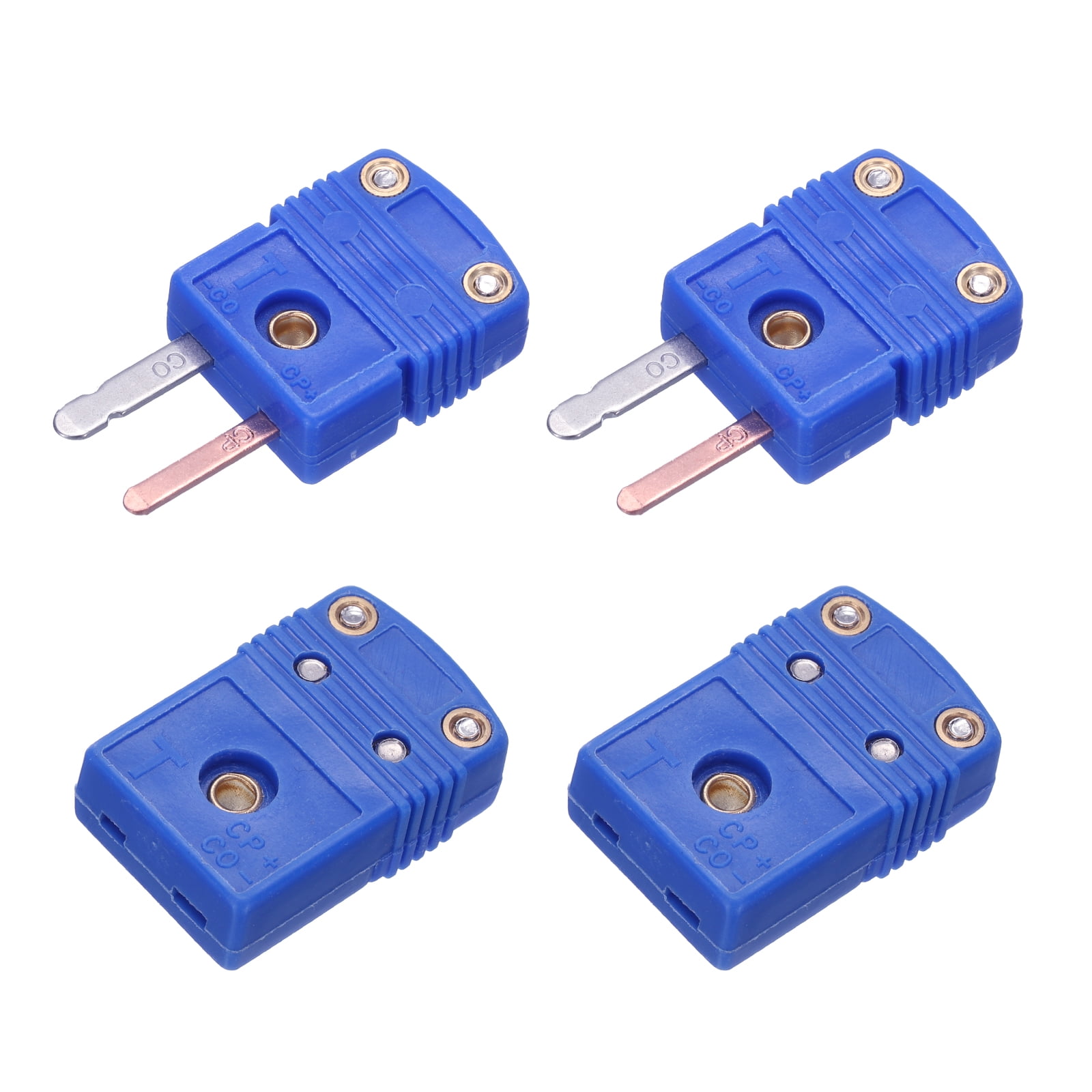 Uxcell T Type Thermocouple Wire Connectors Male Female Plug Adapter ...