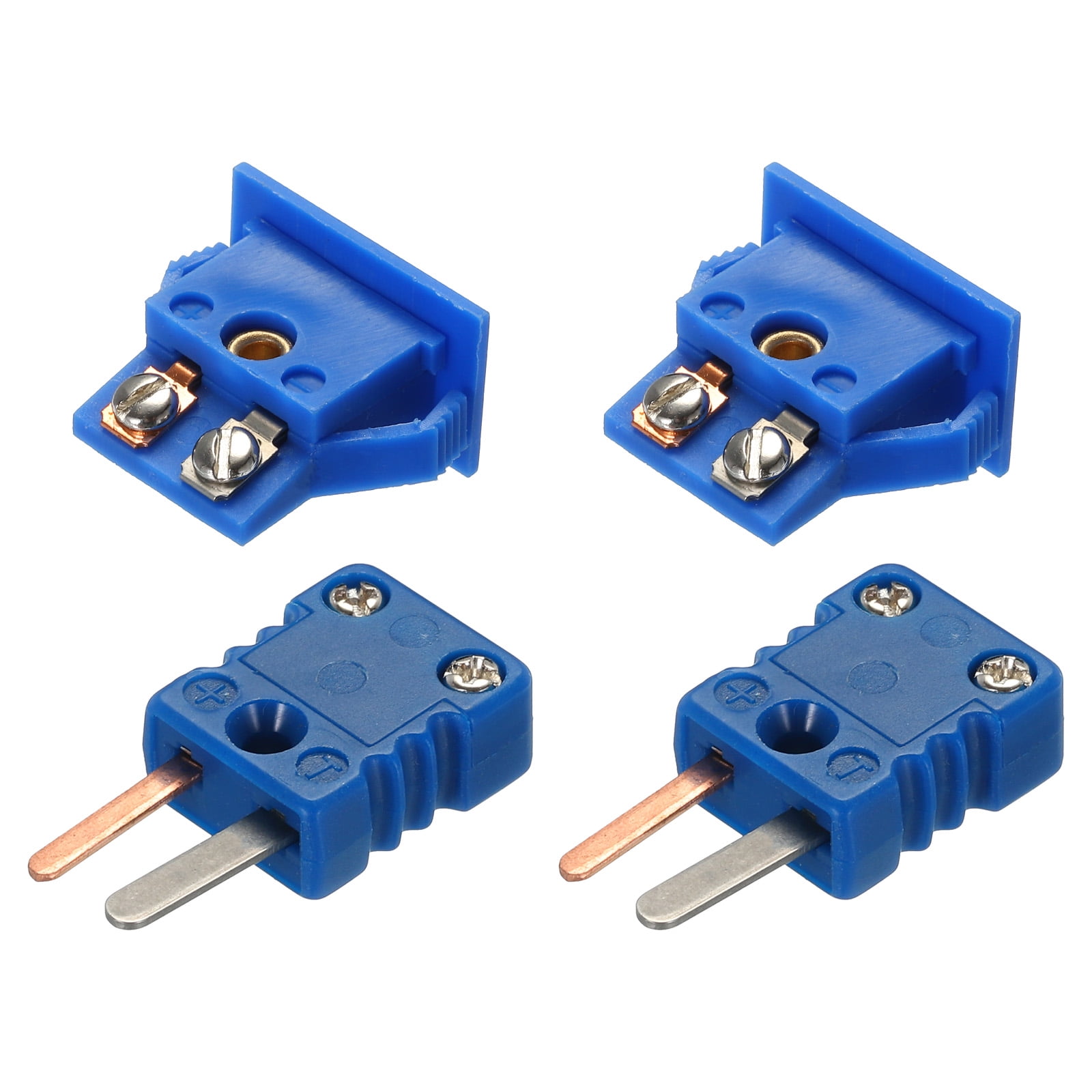 Uxcell T Type Thermocouple Wire Connectors Plug with Panel Mount Mini ...