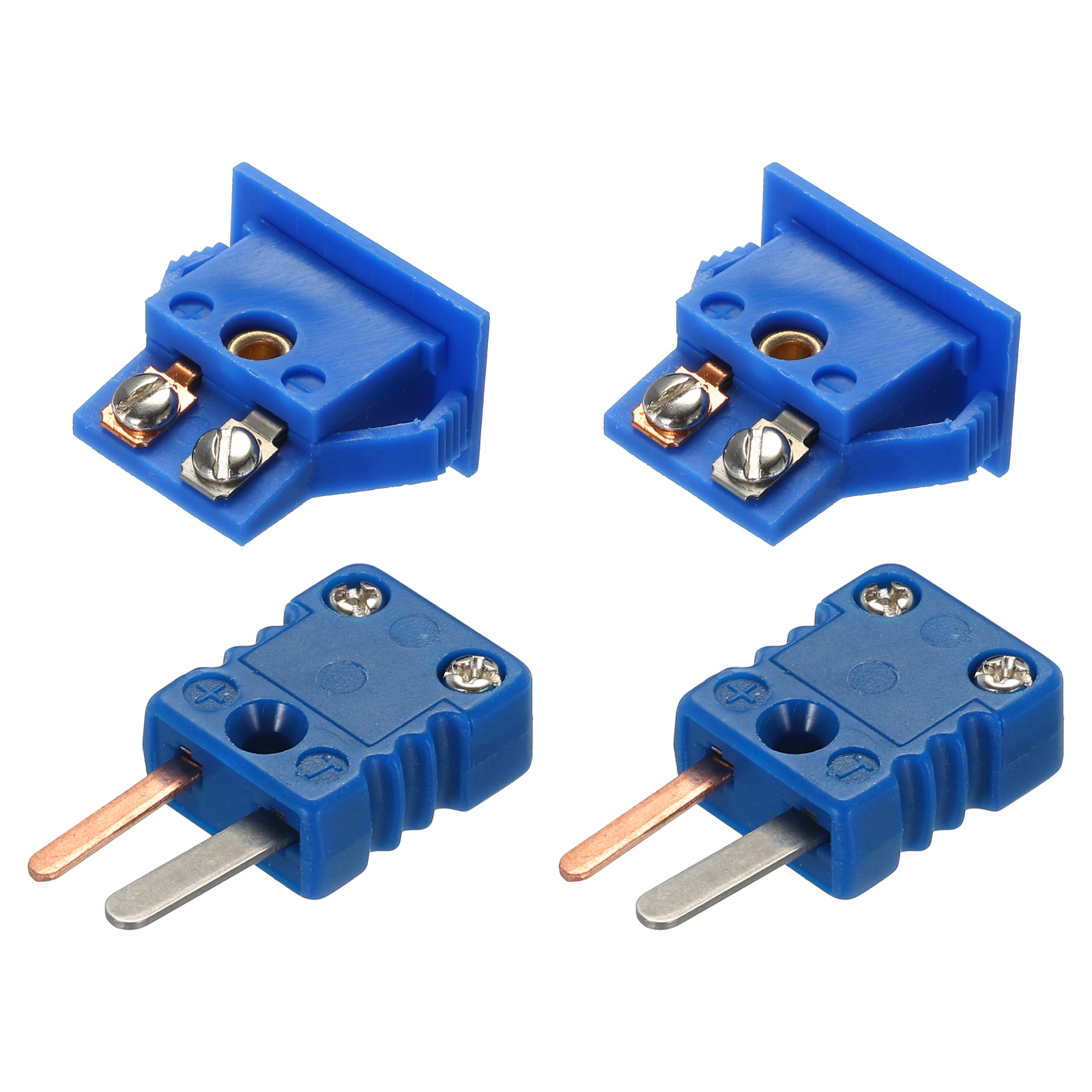 Uxcell T Type Thermocouple Wire Connectors Plug With Panel Mount Mini
