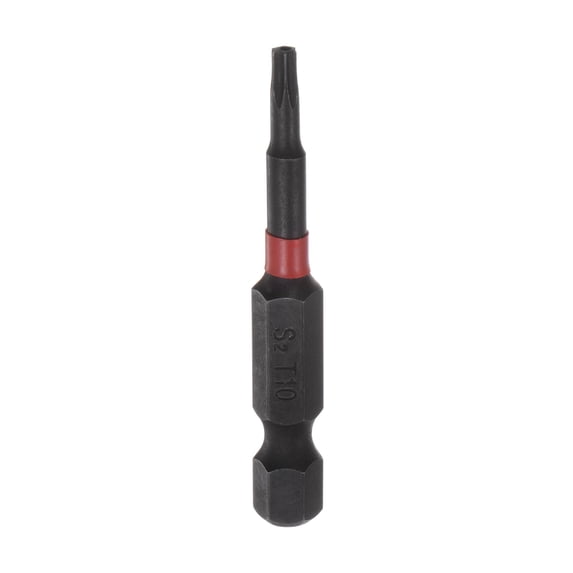 Uxcell T10 Magnetic Security Impact Torx Screwdriver Bit 1/4" Hex Shank ...