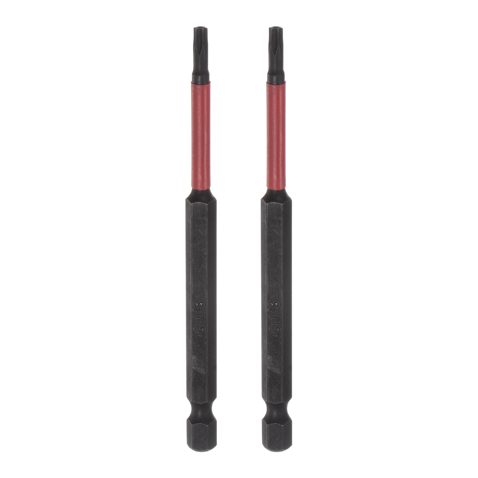 Uxcell T15 Magnetic Security Impact Torx Screwdriver Bit 1/4" Hex Shank ...