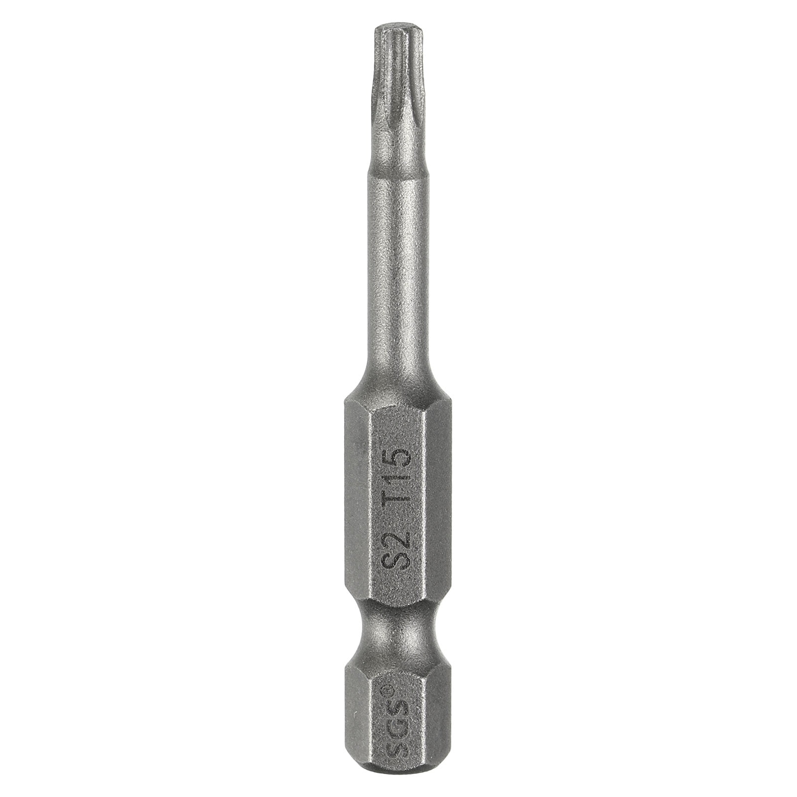 Uxcell T15 Torx Head Screwdriver Bit 1/4" Hex Shank 2" (50mm) Long ...