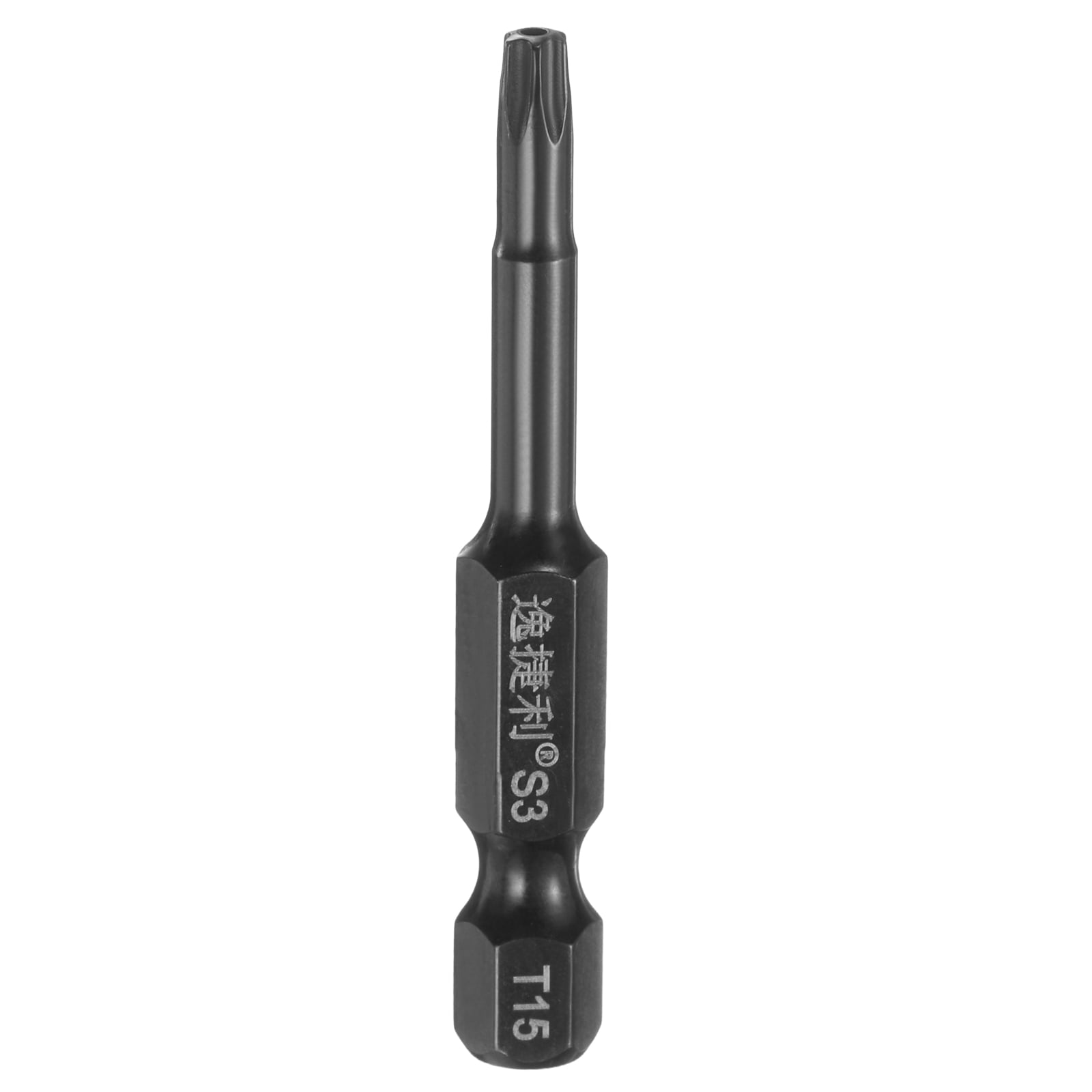Uxcell T15 Torx Head Screwdriver Bit 1/4" Hex Shank 2" Long Magnetic ...