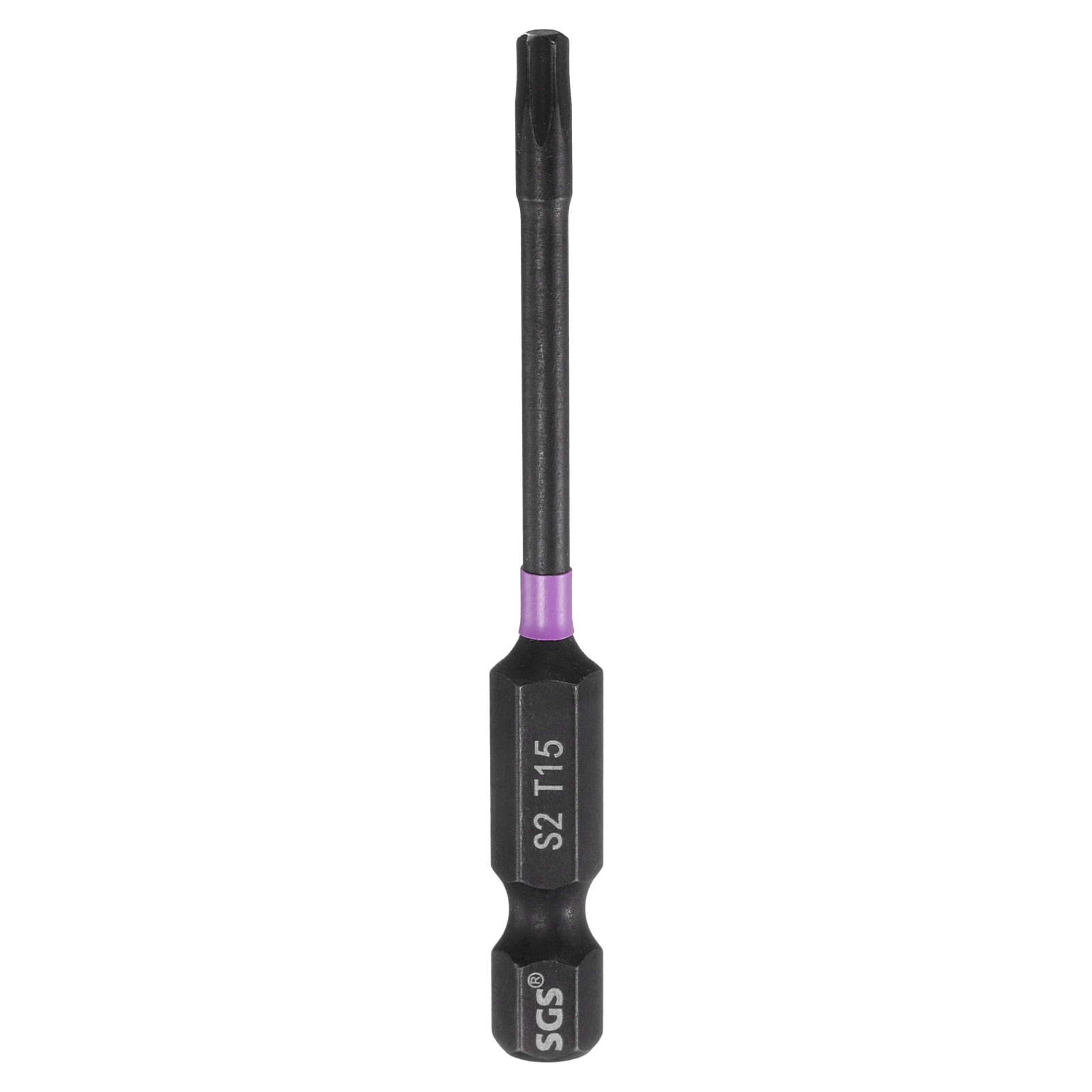 Uxcell T15 Torx Impact Screwdriver Bit 1/4" Hex Shank 2.6" Long ...
