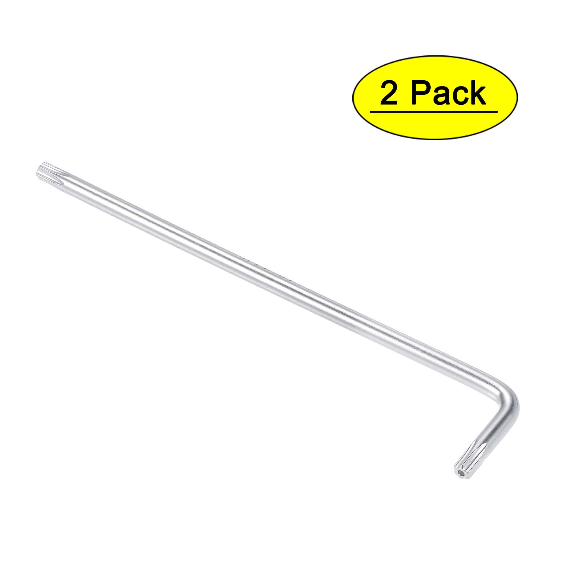 Uxcell T20 Anti Tamper Proof Torx Star Key Bit Wrench, L-Shape 4.5 inch Long Arm, CR-V Steel 2 ...