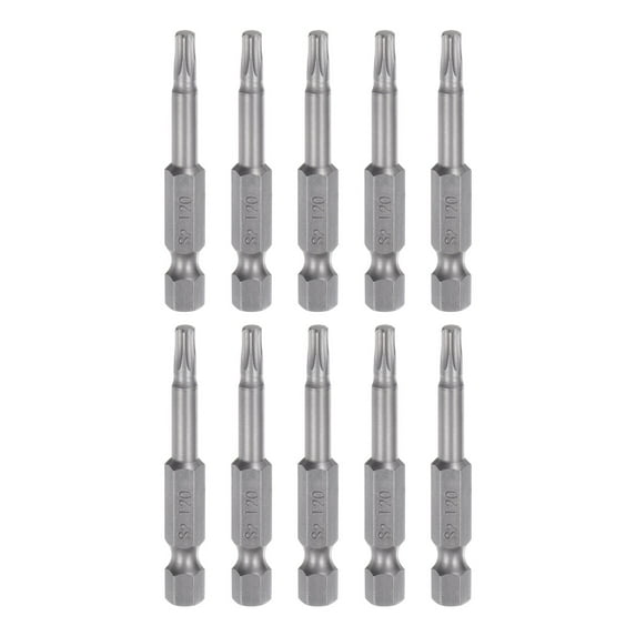 Uxcell T20 Magnetic Security Star 5 Point Torx Screwdriver Bit 1/4" Hex ...