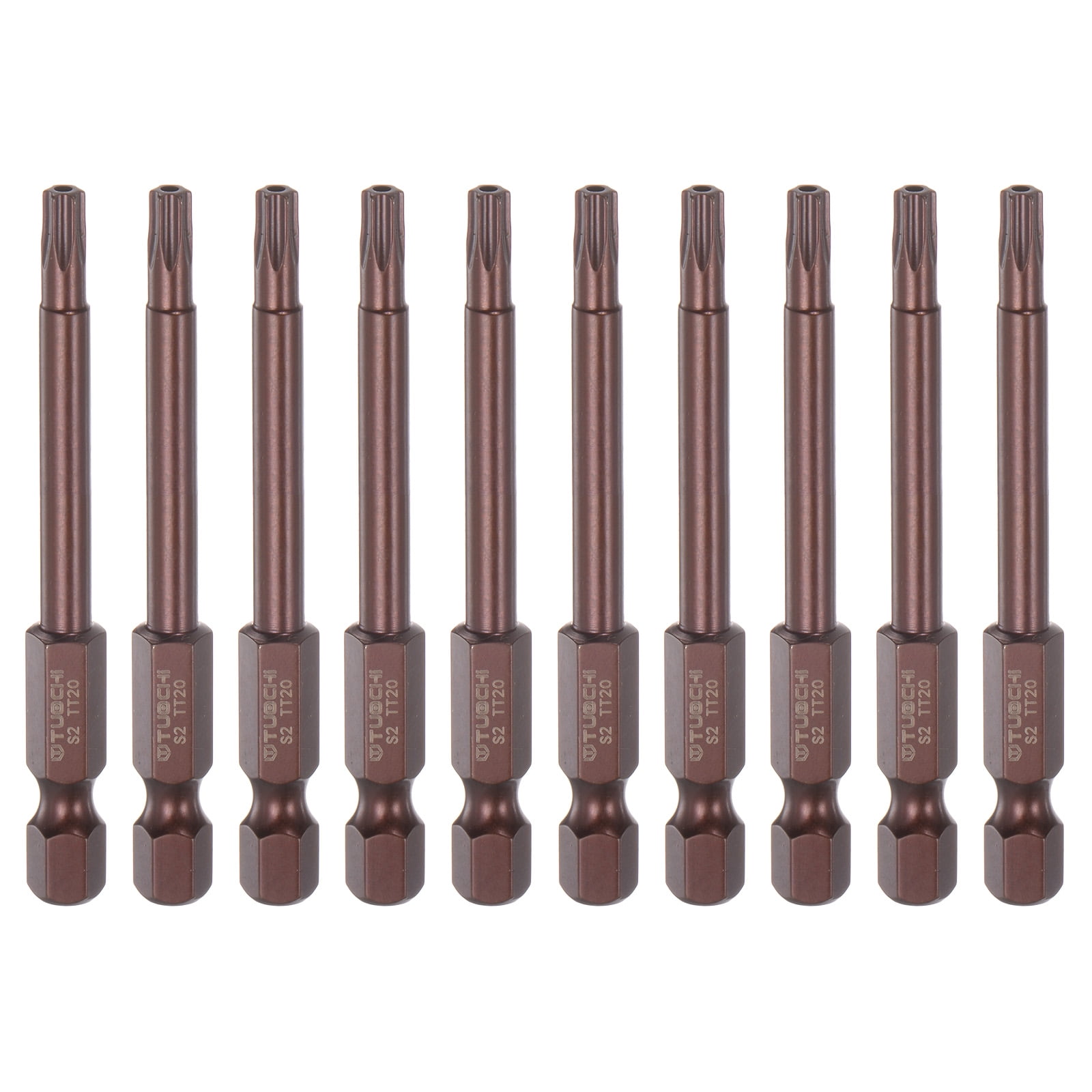 Uxcell T20 Magnetic Security Torx Screwdriver Bit 1/4" Hex Shank 3 ...