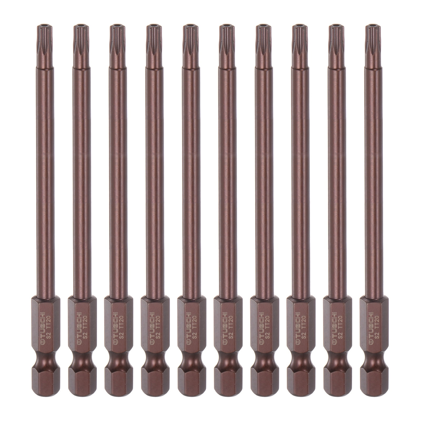 Uxcell T20 Magnetic Security Torx Screwdriver Bit 1/4" Hex Shank 4 ...