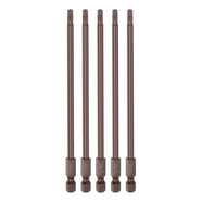 Uxcell T27 Magnetic Security Torx Screwdriver Bit 1/4" Hex Shank 6" Length, Red 2 Pack - Walmart.com