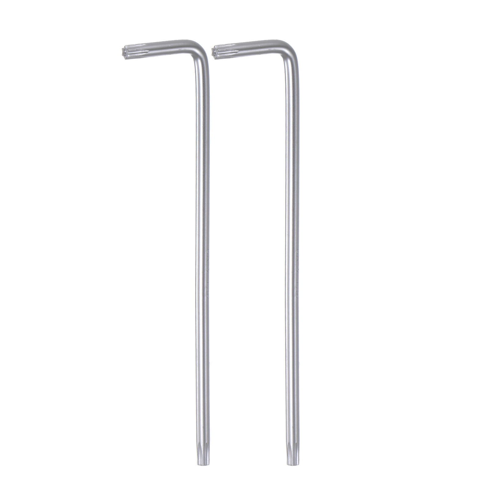 Uxcell T20 Tamper Proof Torx Wrench L Shape 4.57" Long Arm High Carbon ...