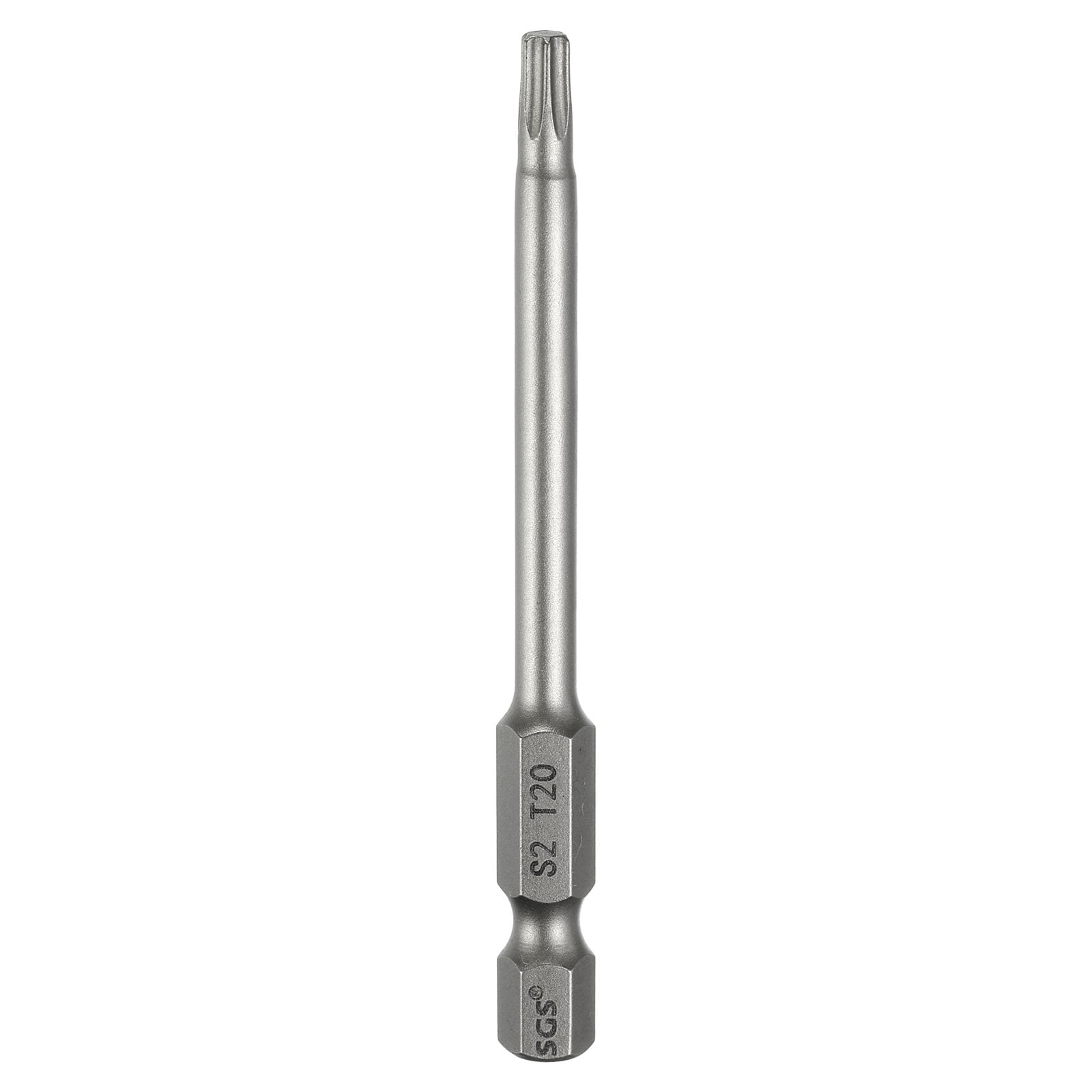 Uxcell T20 Torx Head Screwdriver Bit 1/4" Hex Shank 3" (75mm) Long ...