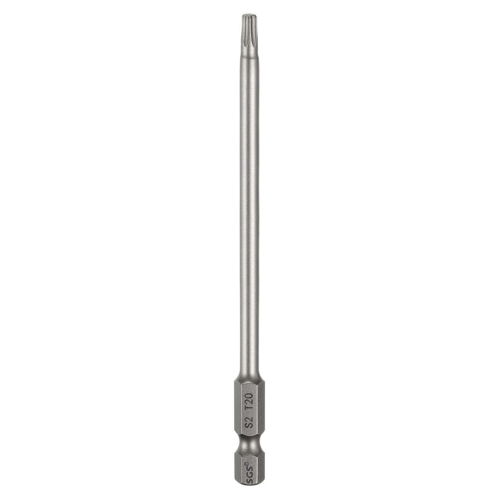 Uxcell T20 Torx Head Screwdriver Bit 1/4" Hex Shank 4.3" (110mm) Long ...