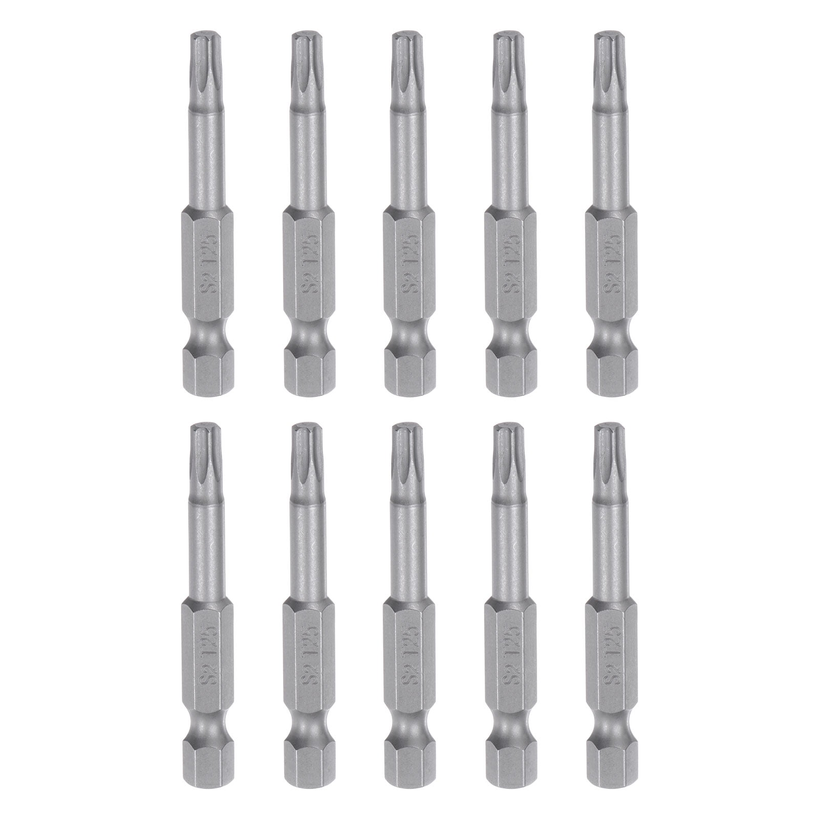 Uxcell T25 Magnetic Security Star 5 Point Torx Screwdriver Bit 1/4" Hex ...