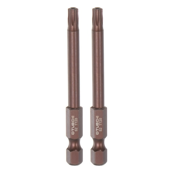 Uxcell T25 Magnetic Security Torx Screwdriver Bit 1/4" Hex Shank 3 ...