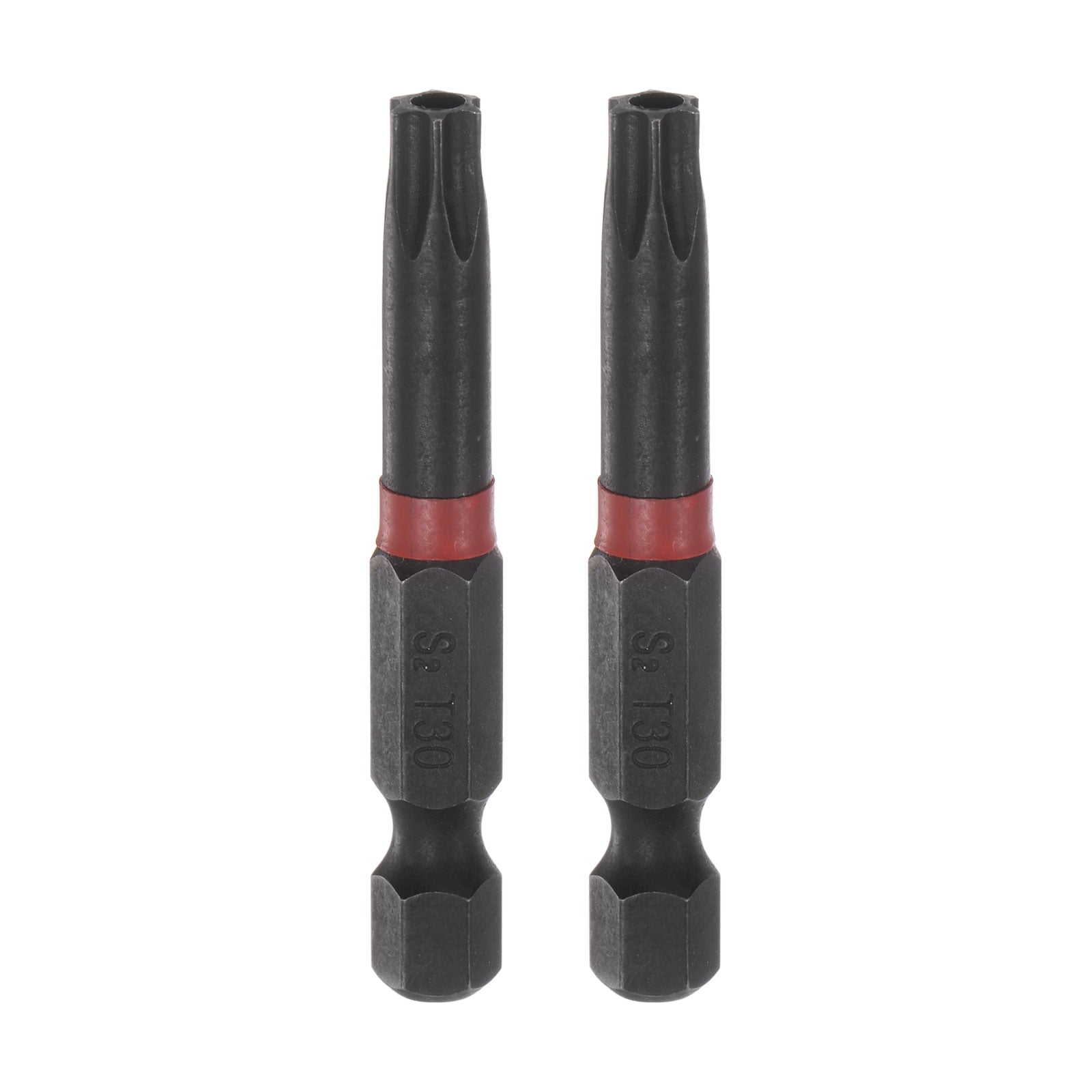 Uxcell T30 Magnetic Security Impact Torx Screwdriver Bit 1/4" Hex Shank 2" Length, 2 Pack ...