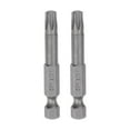 Uxcell T30 Magnetic Security Star 5 Point Torx Screwdriver Bit 1/4" Hex ...