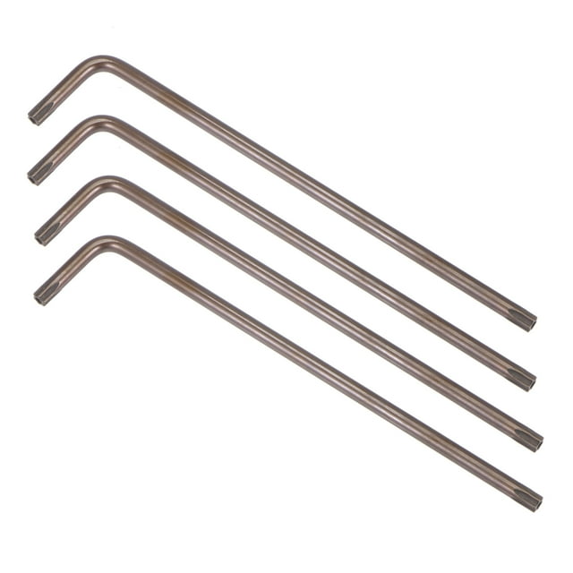 Uxcell T30 Tamper Proof Torx Star Key Bit Wrench, L-Shape 6.5 inch Long ...