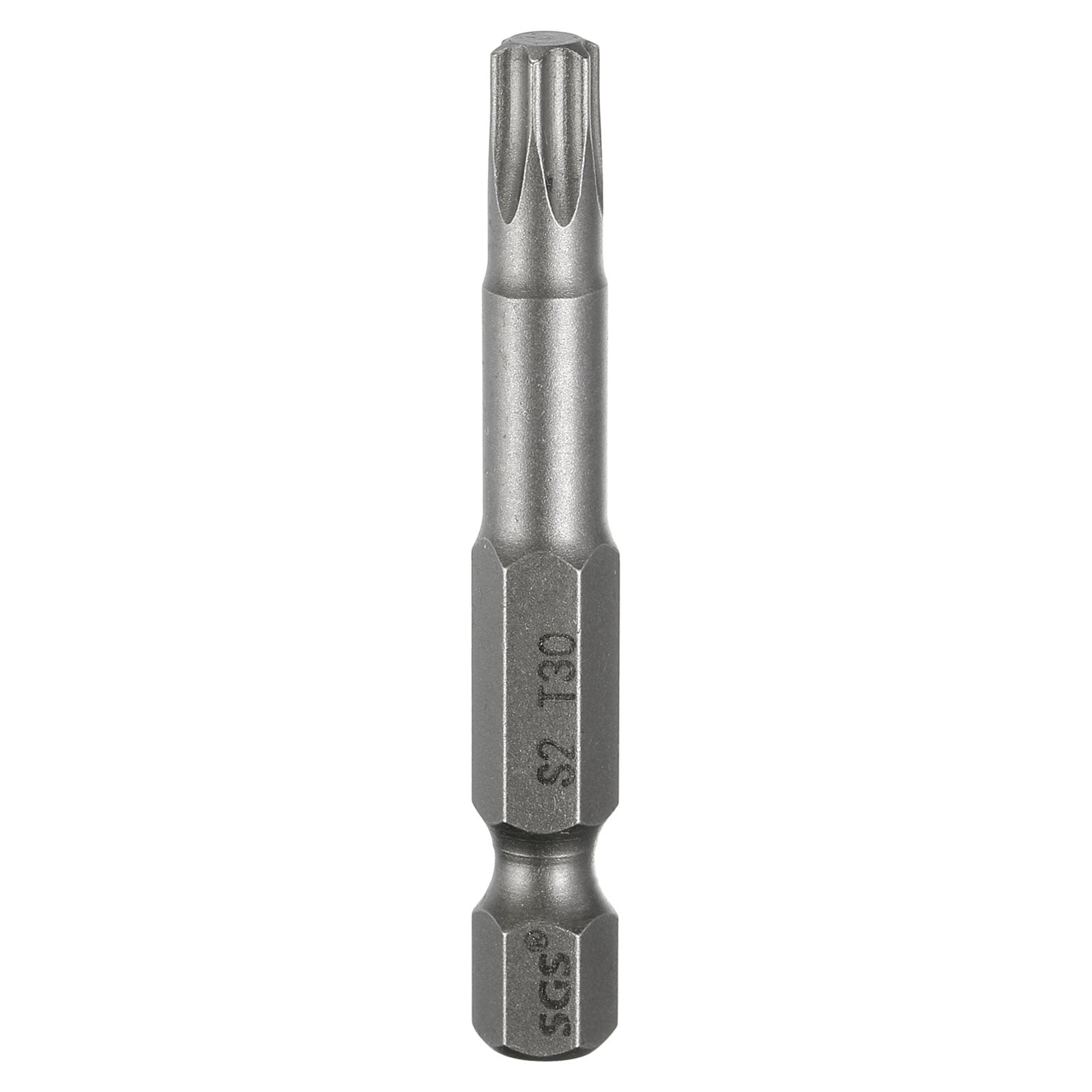 Uxcell T30 Torx Head Screwdriver Bit 1/4" Hex Shank 2" (50mm) Long ...