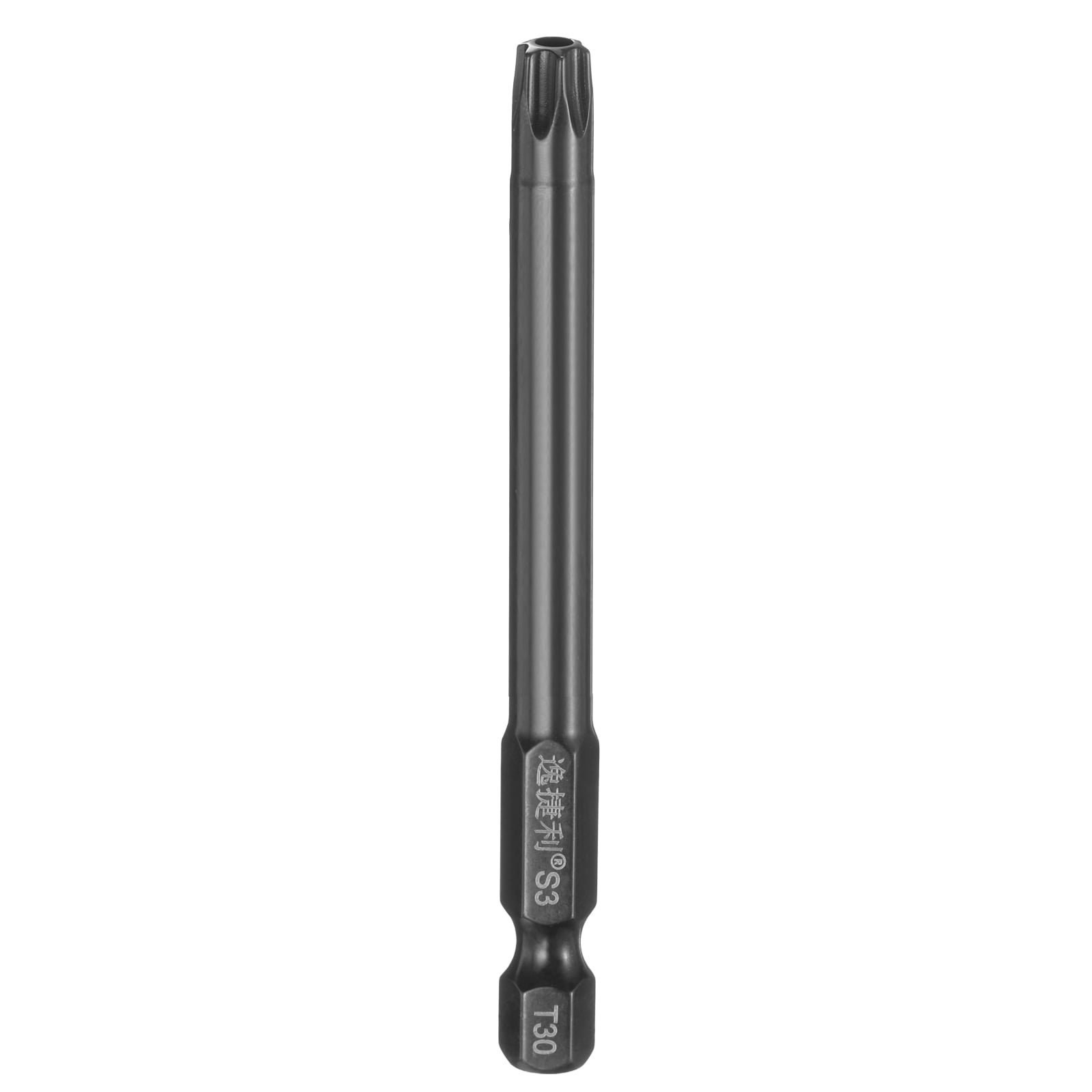 Uxcell T30 Torx Head Screwdriver Bit 1/4" Hex Shank 3" Long Magnetic ...