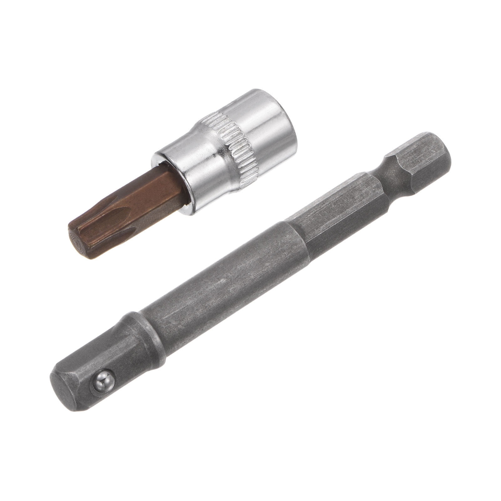 Uxcell T40 Torx Bit Socket, 1/4" Square Drive 1.5" Length with Hex ...