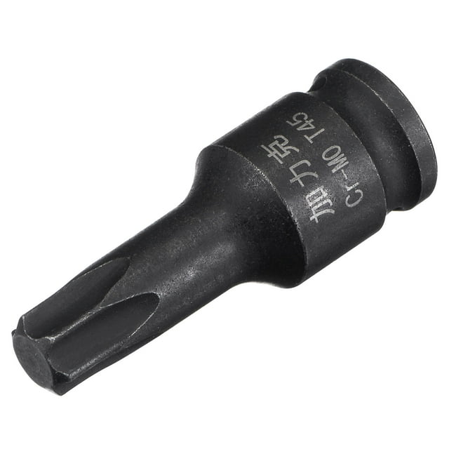 Uxcell T45 Impact Torx Bit Socket, 1/4" Square Drive 35mm Length CR-MO ...