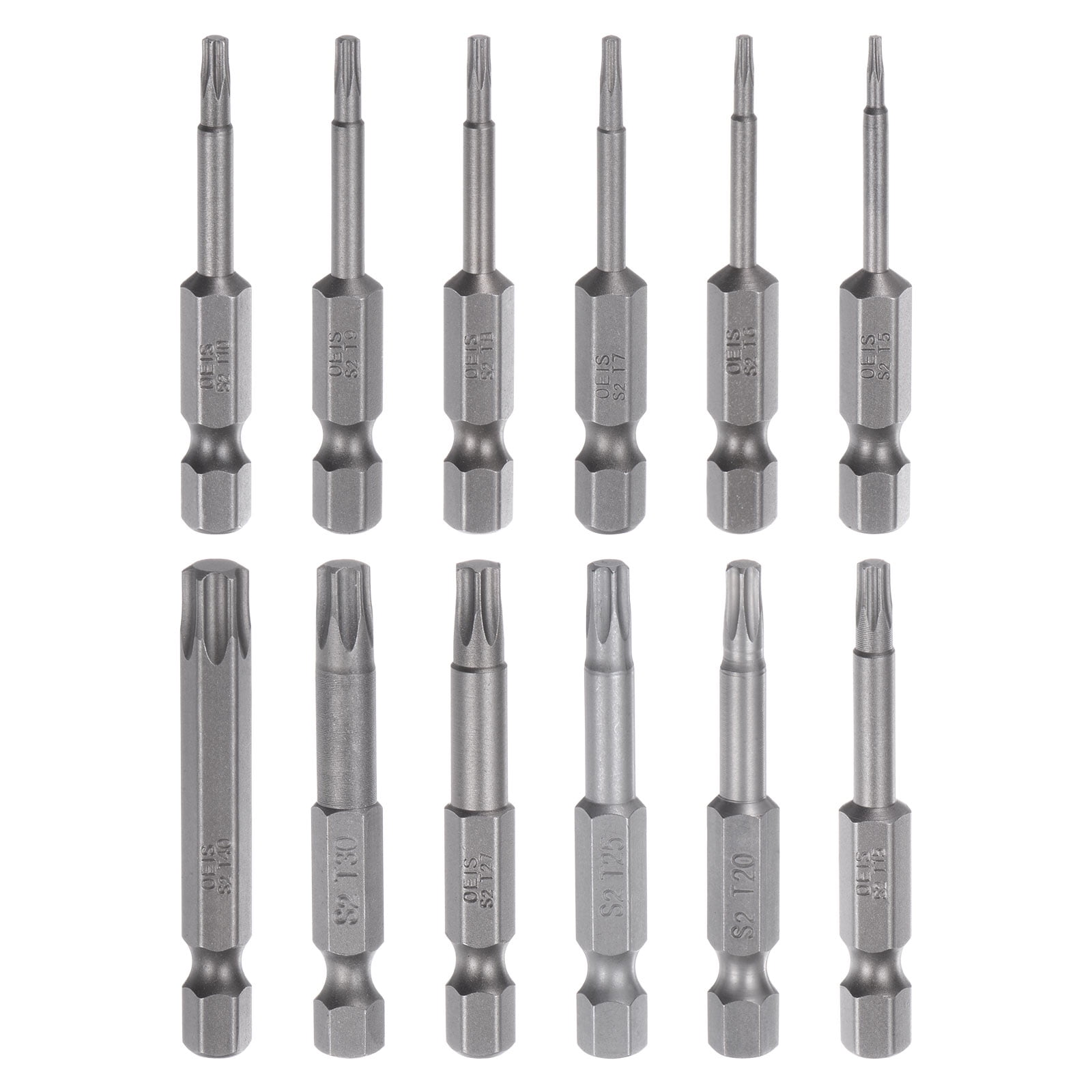 Uxcell T5-T40 Magnetic Security Star 5 Point Torx Screwdriver Bit Set 1 ...