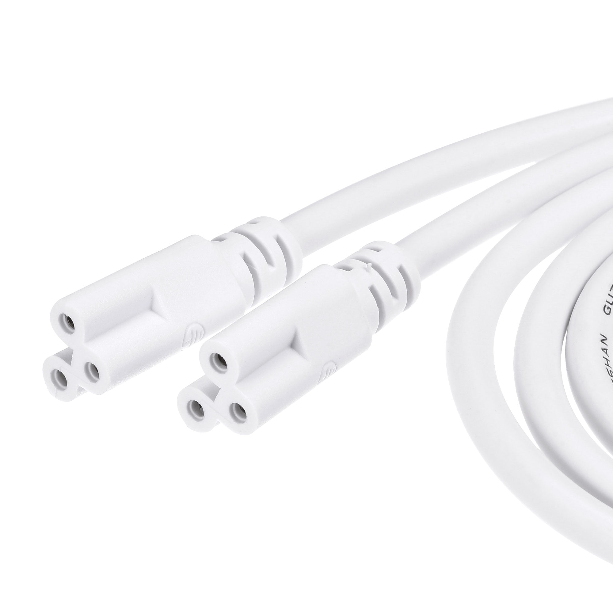 Uxcell T5 T8 LED Tube Connector Cable 2M Male to Male Double End 2 Pack ...