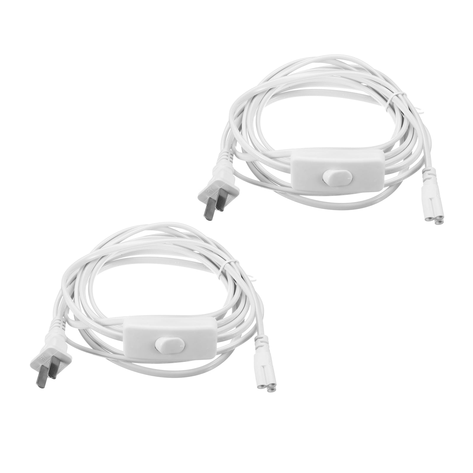 Uxcell T5 T8 LED Tube Light Power Cord, 2pcs 9.8FT Extension Cable Wire ...