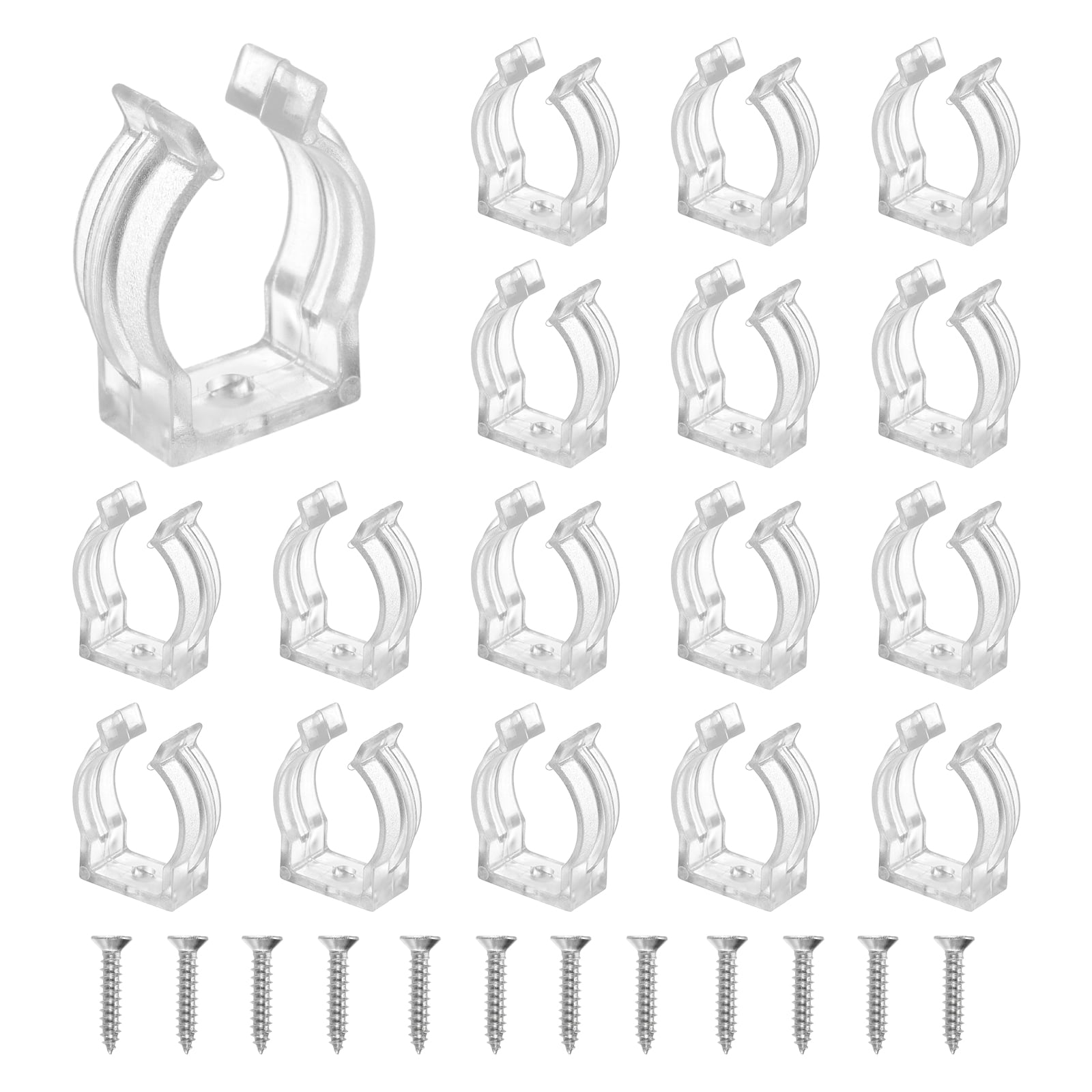 Uxcell T6 U Clips Holder Bracket Pipe Clamps for Pipes or LED Bulbs ...