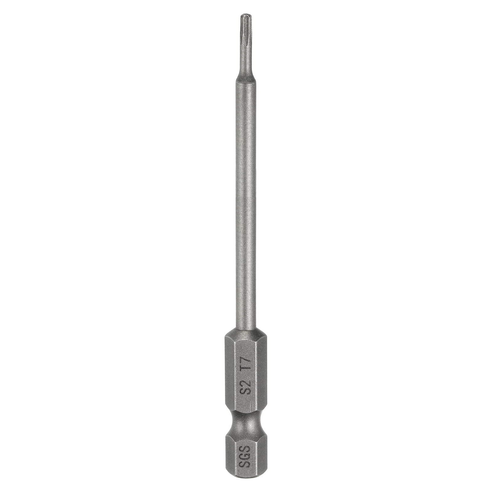 Uxcell T7 Torx Head Screwdriver Bit 1/4" Hex Shank 3.15" (80mm) Long ...