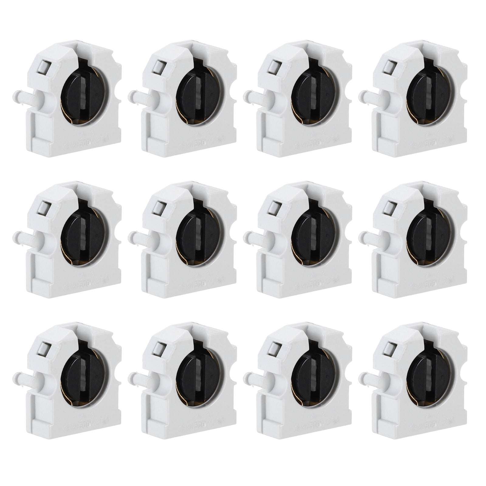 Uxcell T8 Fluorescent Light Holder, 12 Pack G13 Lamp Base LED ...