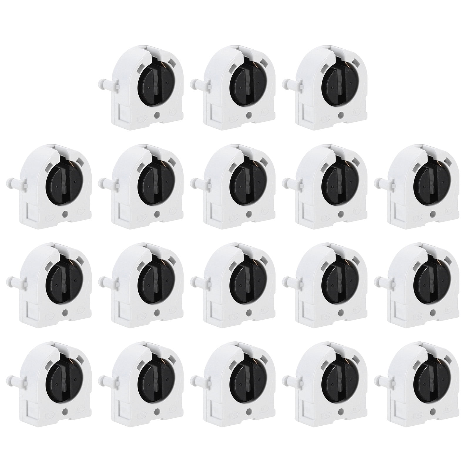 Uxcell T8 Fluorescent Light Holder, 18 Pack G13 Lamp Base LED ...