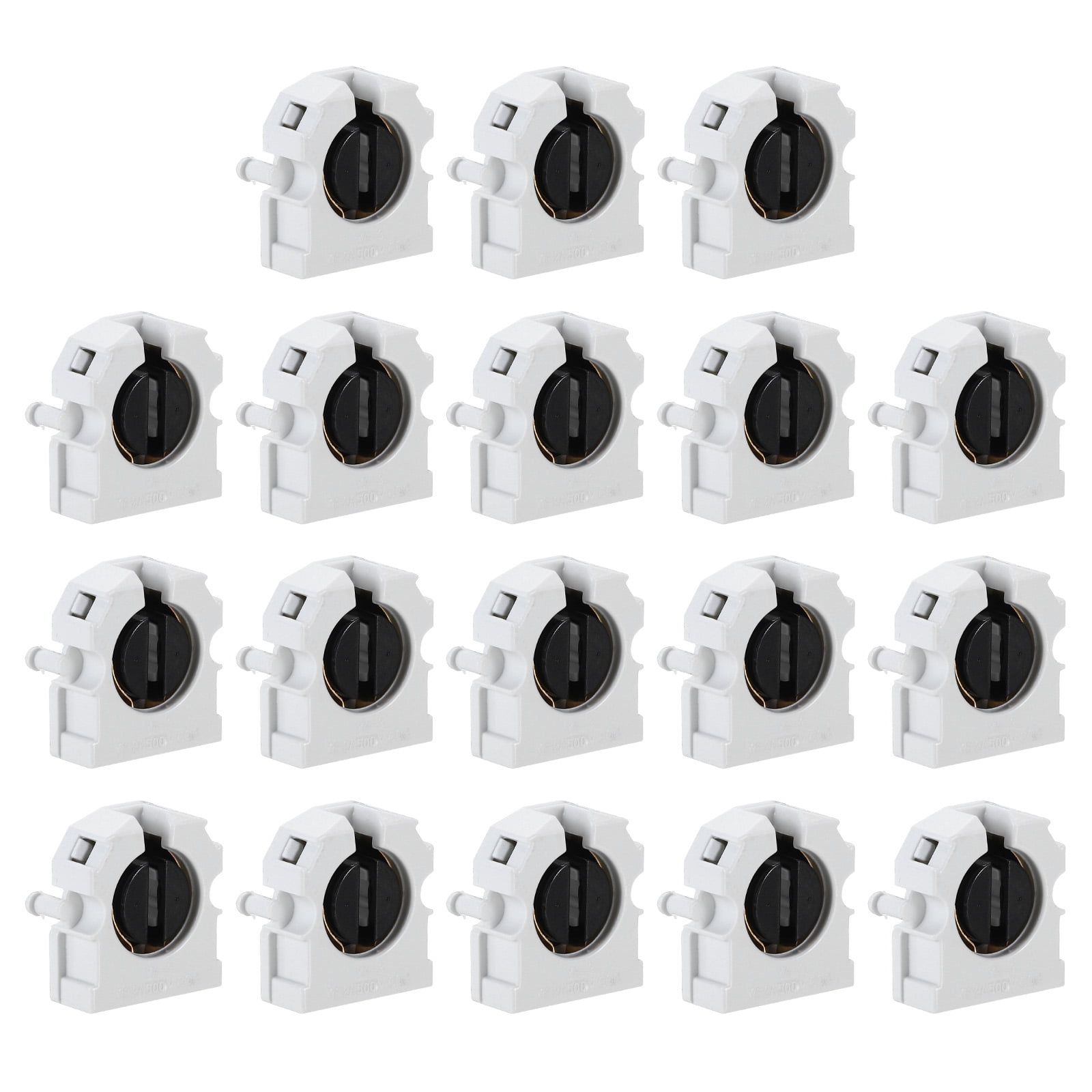 Uxcell T8 Fluorescent Light Holder, 18 Pack G13 Lamp Base LED ...