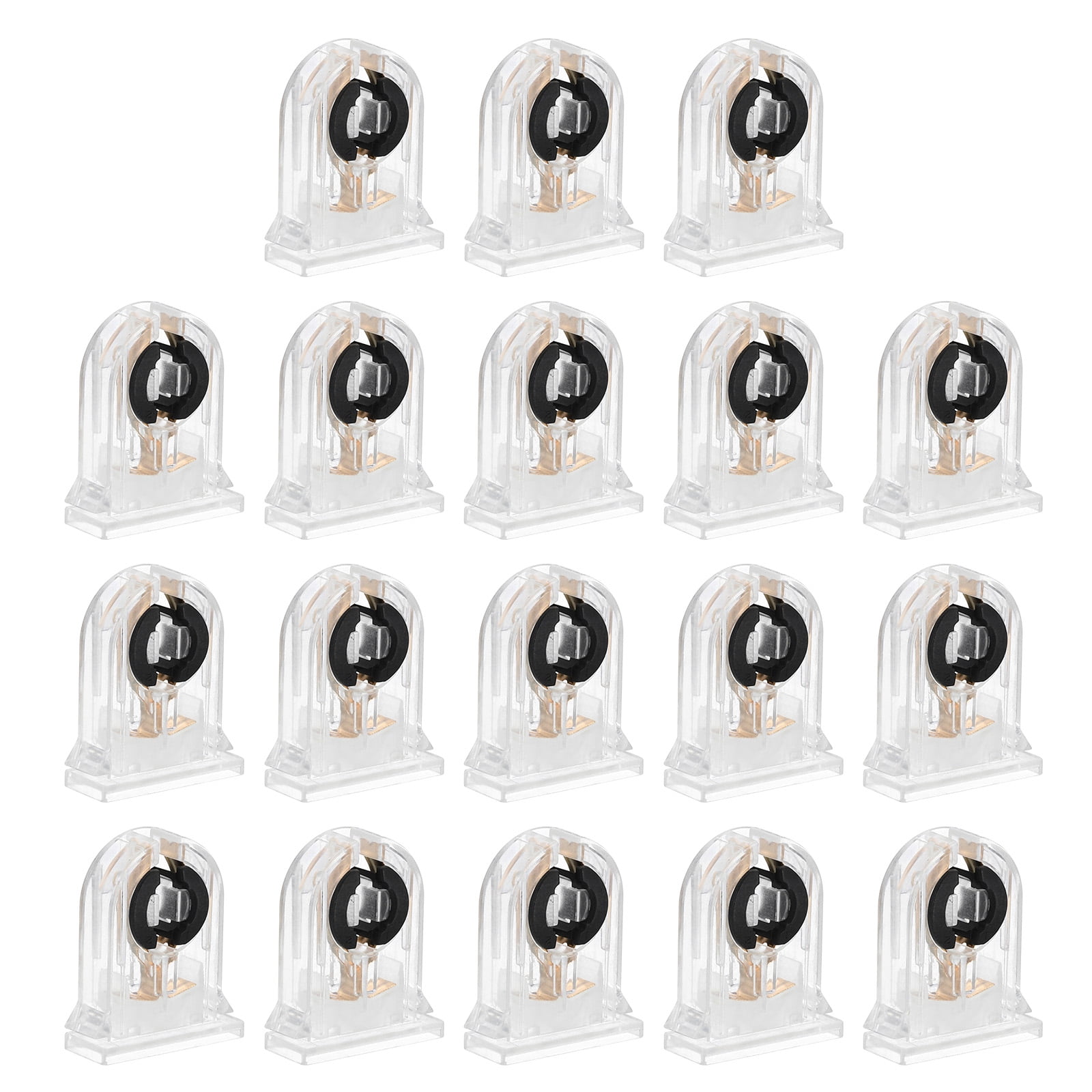 Uxcell T8 Fluorescent Light Holder, 18 Pack G13 Lamp Base LED ...